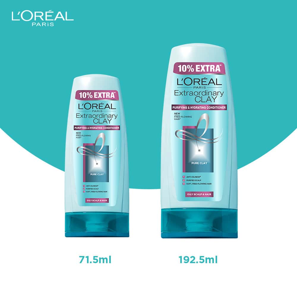 Buy L'Oreal Paris Extraordinary Clay Hair Conditioner Bottle Of 175 Ml ...