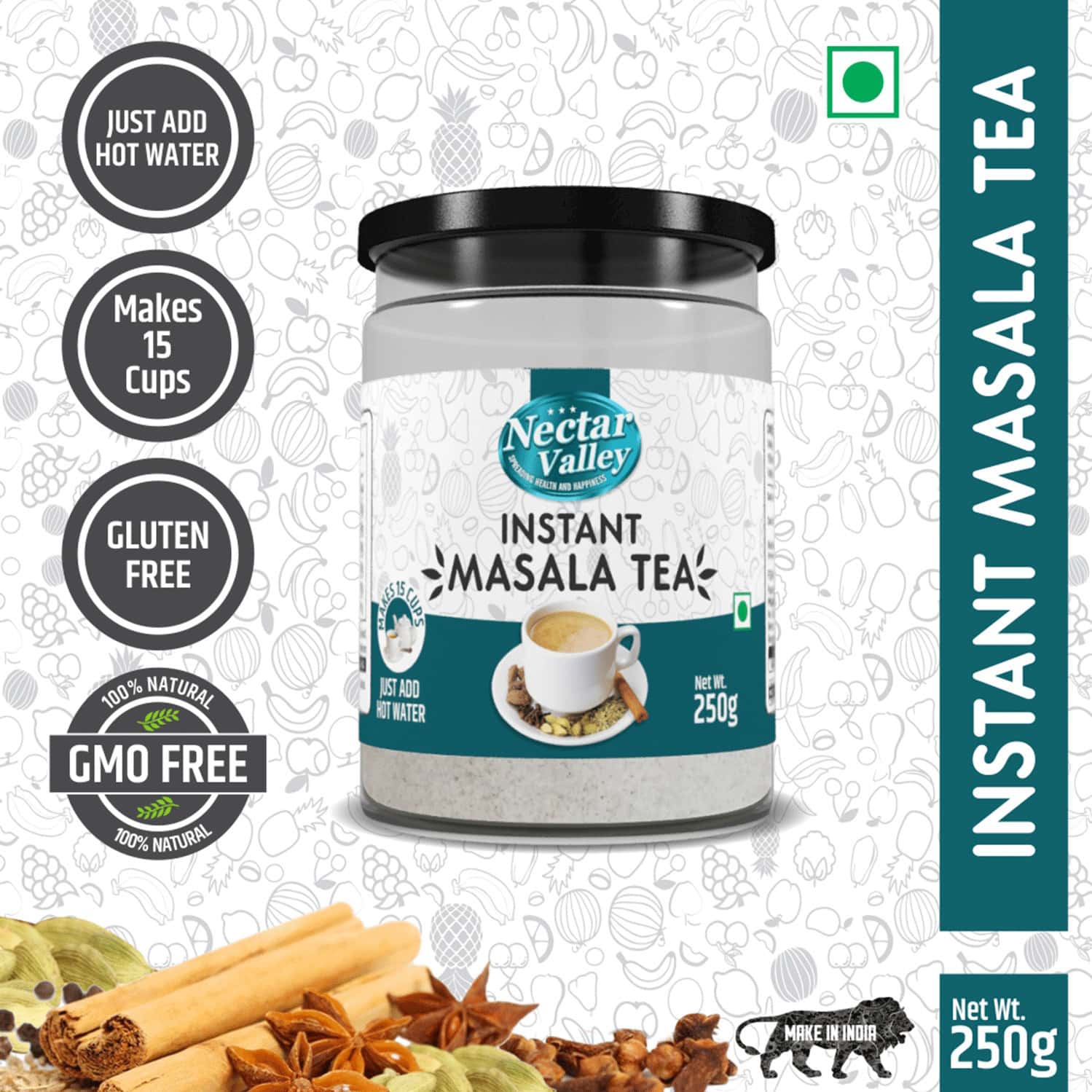 Buy NECTAR VALLEY INSTANT MASALA TEA/CHAI | SERVES 15 CUPS | INDIAN ...