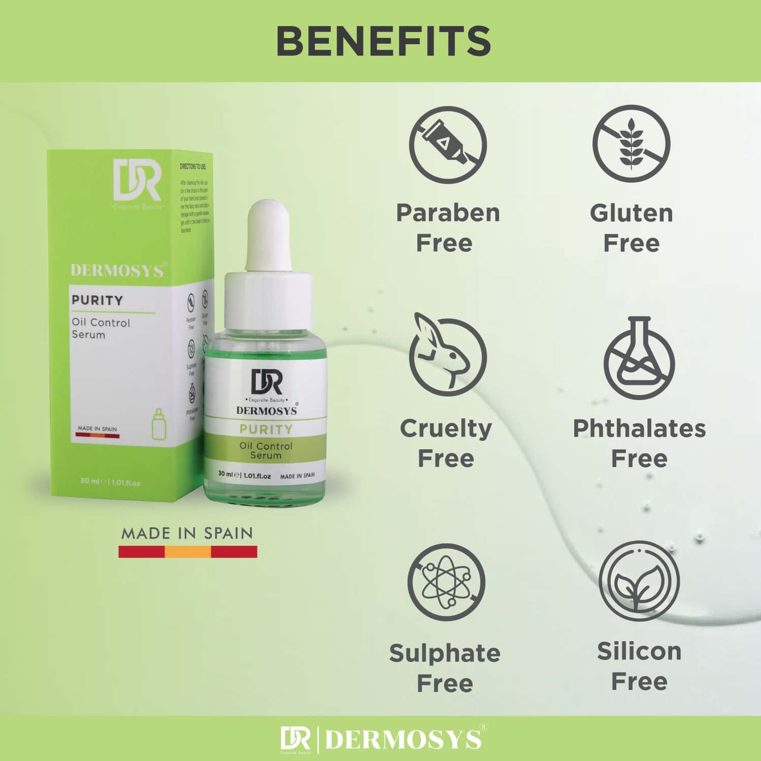 Buy DERMOSYS PURITY OIL CONTROL SERUM | HAMAMELIS, THYME & CAMPHOR ...