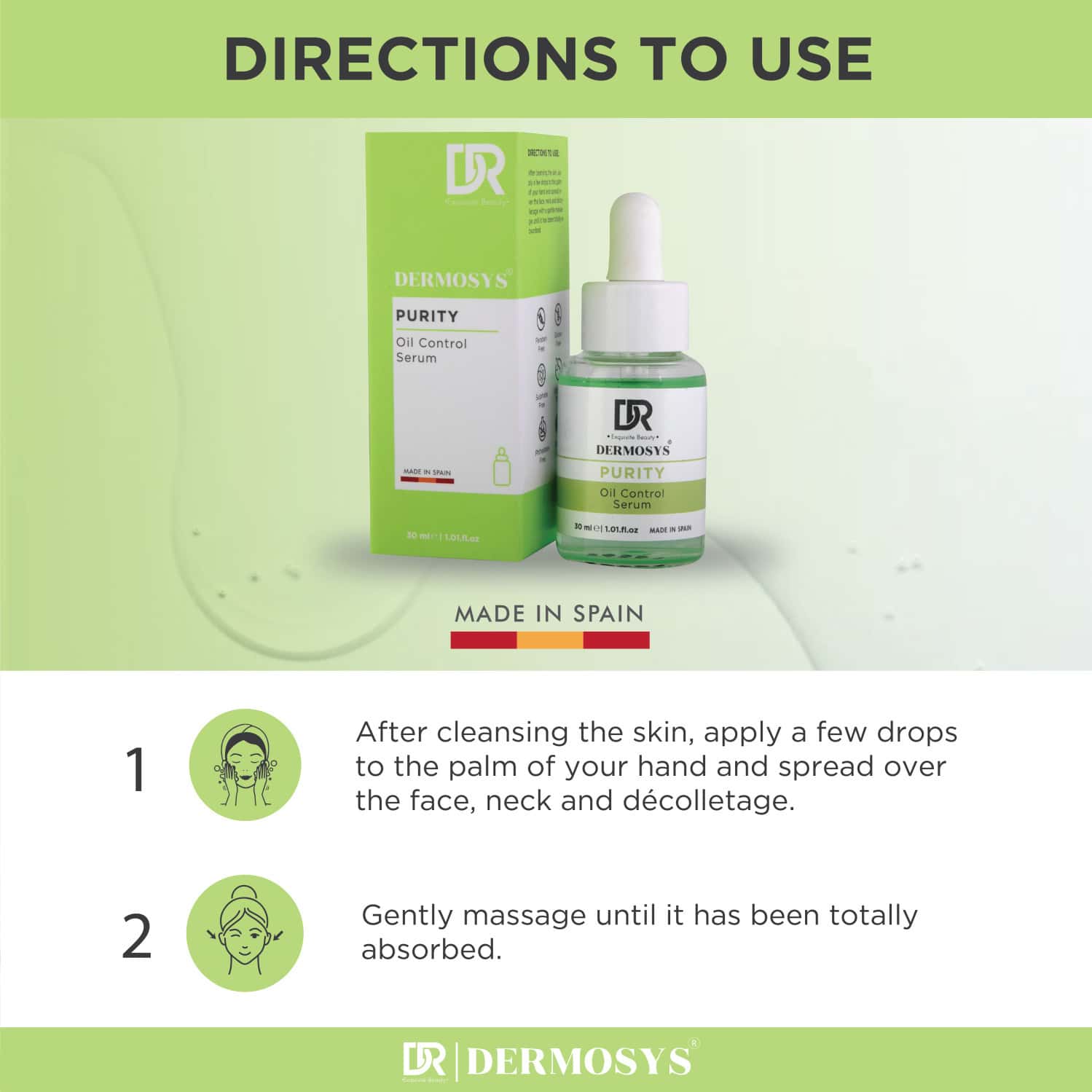 Buy DERMOSYS PURITY OIL CONTROL SERUM | HAMAMELIS, THYME & CAMPHOR ...