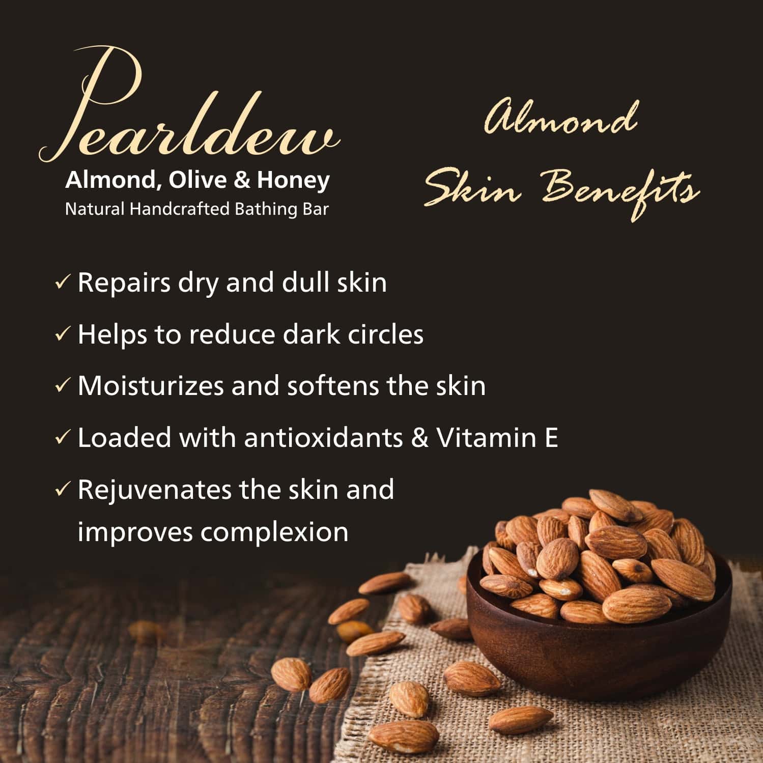 Buy PEARLDEW ALMOND OLIVE HONEY SKIN NOURISHING BAR - 100 GM | FOR ALL ...