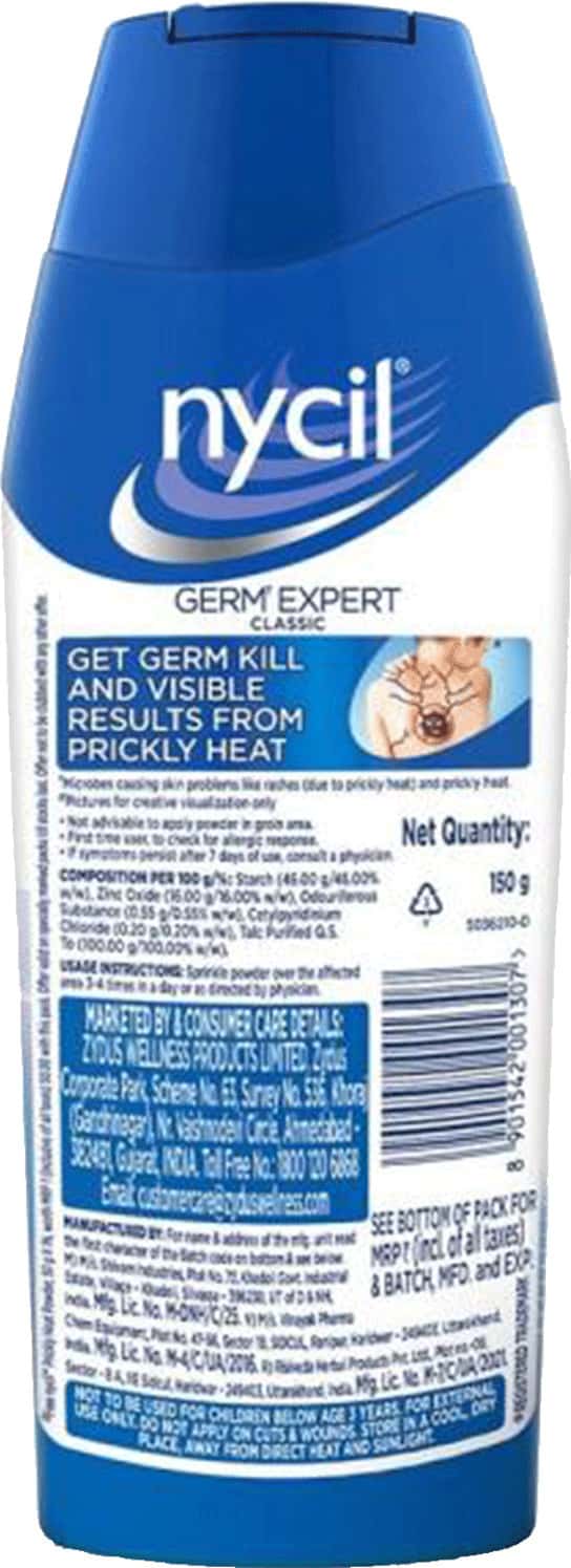Buy NYCIL PRICKLY HEAT POWDER - COOL CLASSIC, 150 G (GET NYCIL COOL ...
