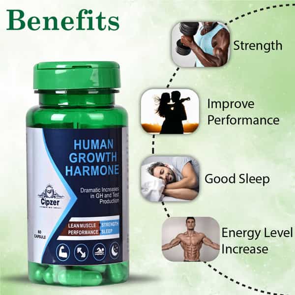 Buy CIPZER HUMAN GROWTH HORMONE CAPSULES NATURAL GROWTH HORMONE ...
