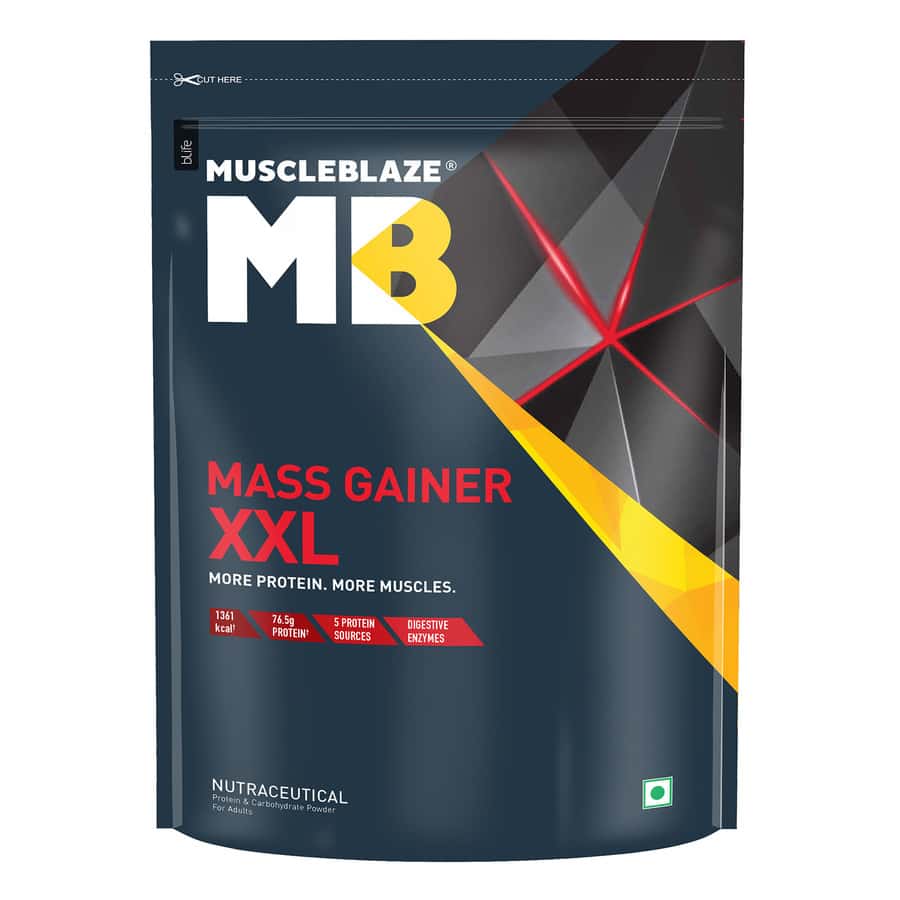 Buy MUSCLE BLAZE SUPER MASS GAINER 3 KG (CHOCOLATE) Online & Get Upto ...