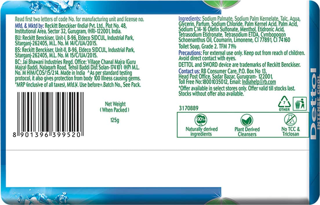 Buy DERMICOOL PRICKLY HEAT POWDER MENTHOL REGULAR WITH DETTOL COOL SOAP ...