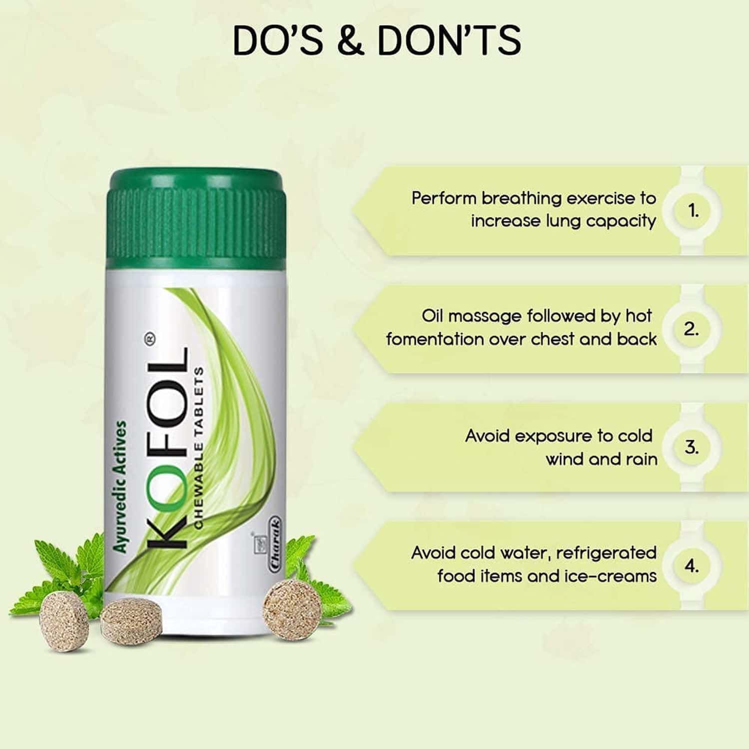 Buy KOFOL CHEWABLE TABLETS 5 X 60 T Online & Get Upto 60% OFF at PharmEasy