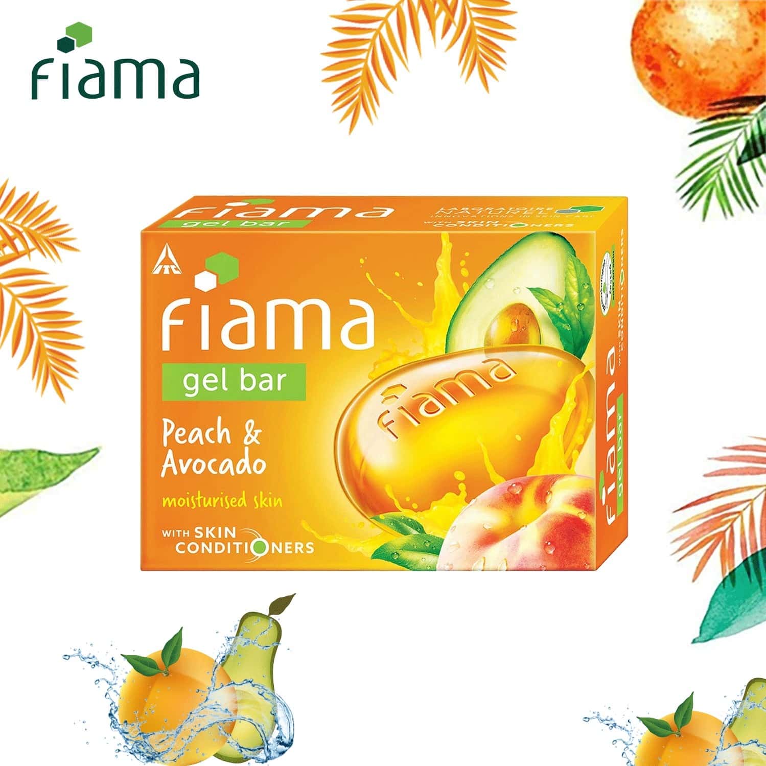 Buy FIAMA GEL BATHING SOAP - PEACH & AVOCADO- 125 GM Online & Get Upto ...