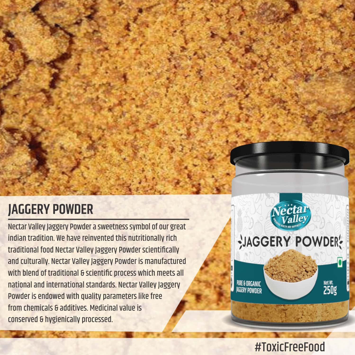 Buy NECTAR VALLEY JAGGERY POWDER | 100% NATURAL PURE & ORGANIC ...