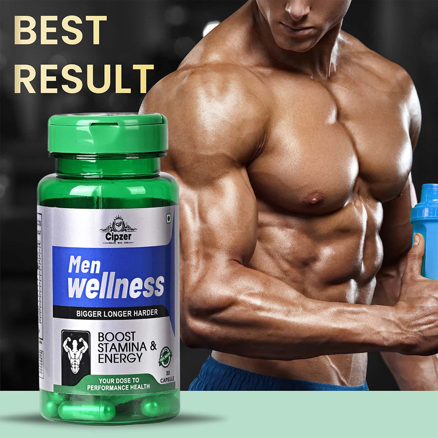 Buy CIPZER MEN WELLNESS BIGGER LONGER HARDER CAPSULE AMPLIFY STAMINA ...
