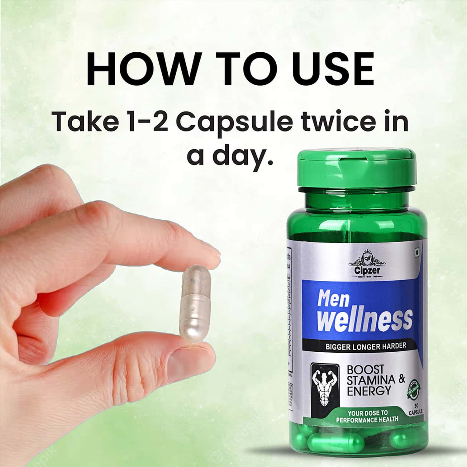 Buy CIPZER MEN WELLNESS BIGGER LONGER HARDER CAPSULE AMPLIFY STAMINA ...