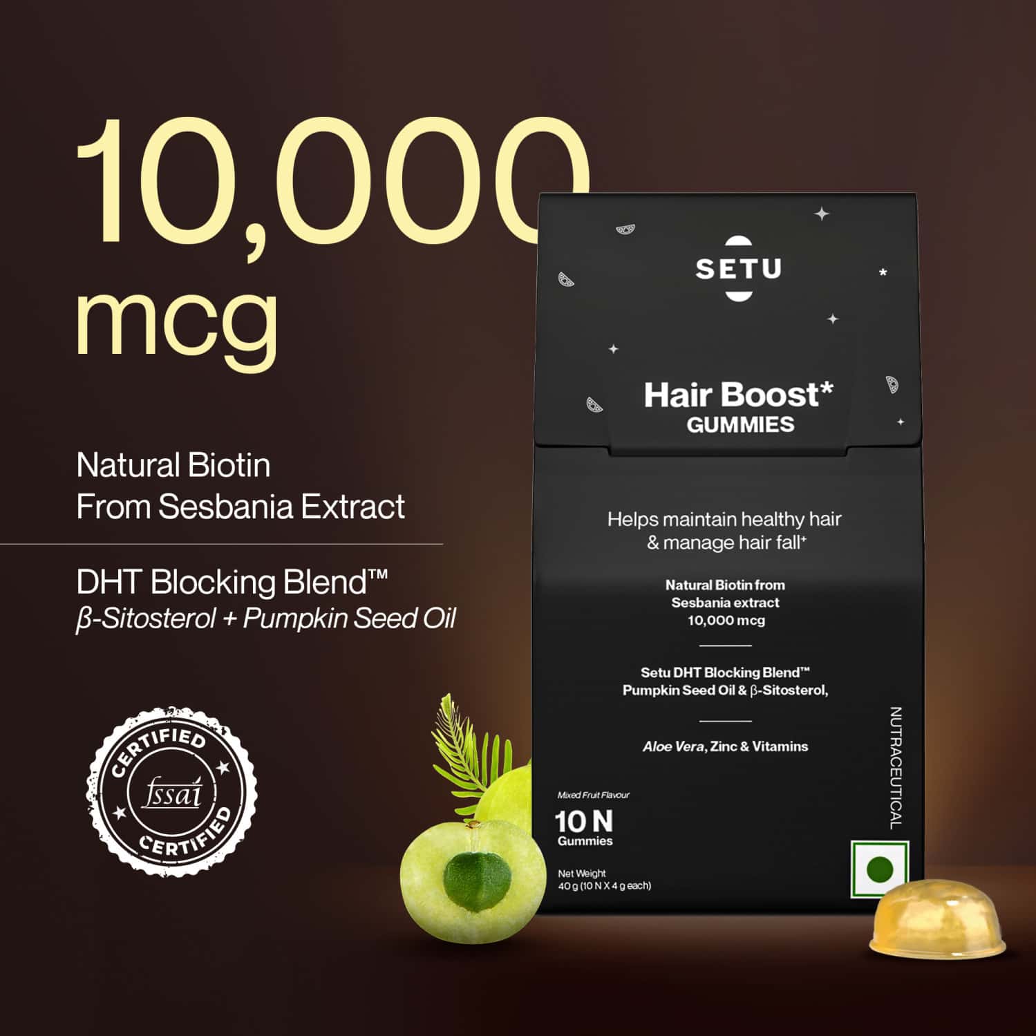 Buy HAIR BOOST GUMMIES| NATURAL BIOTIN FROM SESBANIA, ALOE VERA EXTRACT ...