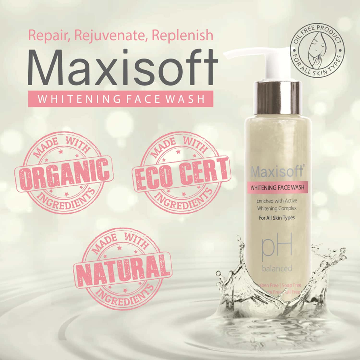 Buy MAXISOFT WHITENING FACE WASH (100 ML - PACK OF 1) Online & Get Upto ...