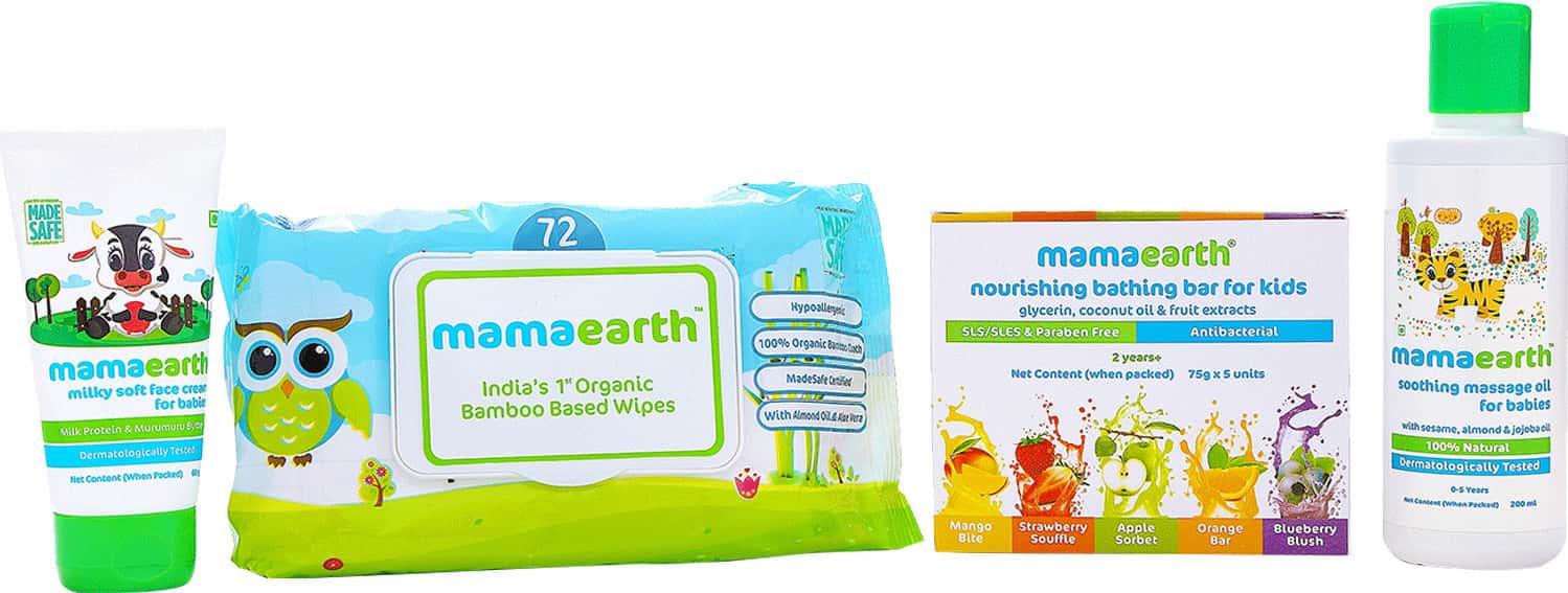 Buy MAMAEARTH NATURAL BABY BATHING KIT Online & Get Upto 60% OFF at ...