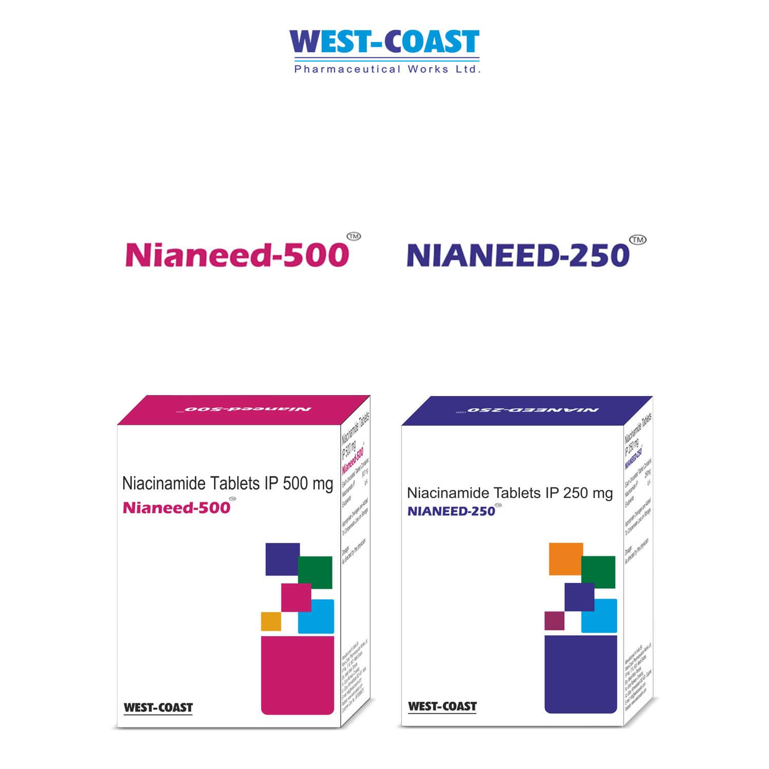 Buy WEST COAST NIANEED 500 NIACINAMIDE FOR BLOOD CIRCULATION & SKIN ...