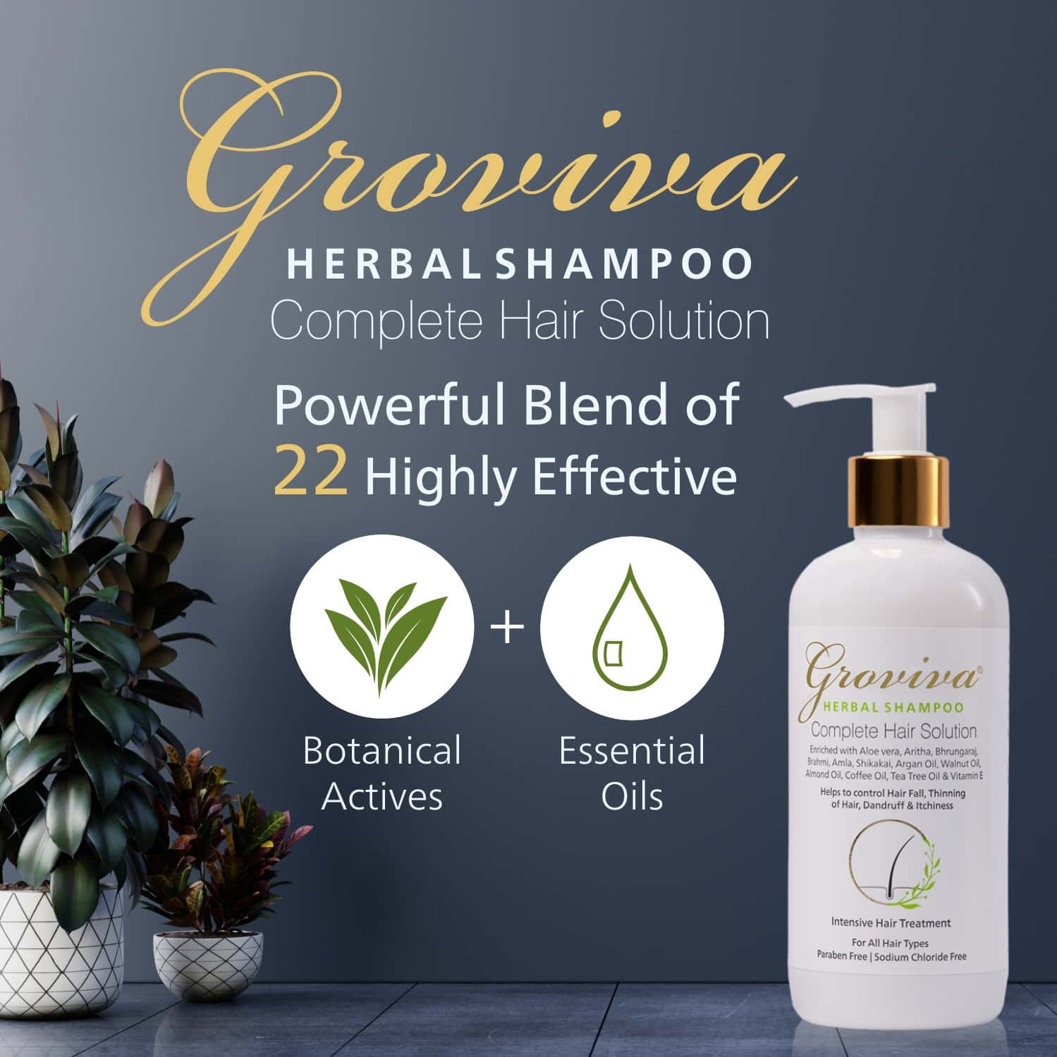 Buy GROVIVA HAIR OIL (100 ML) + HERBAL SHAMPOO (300 ML) + HANDMADE ...
