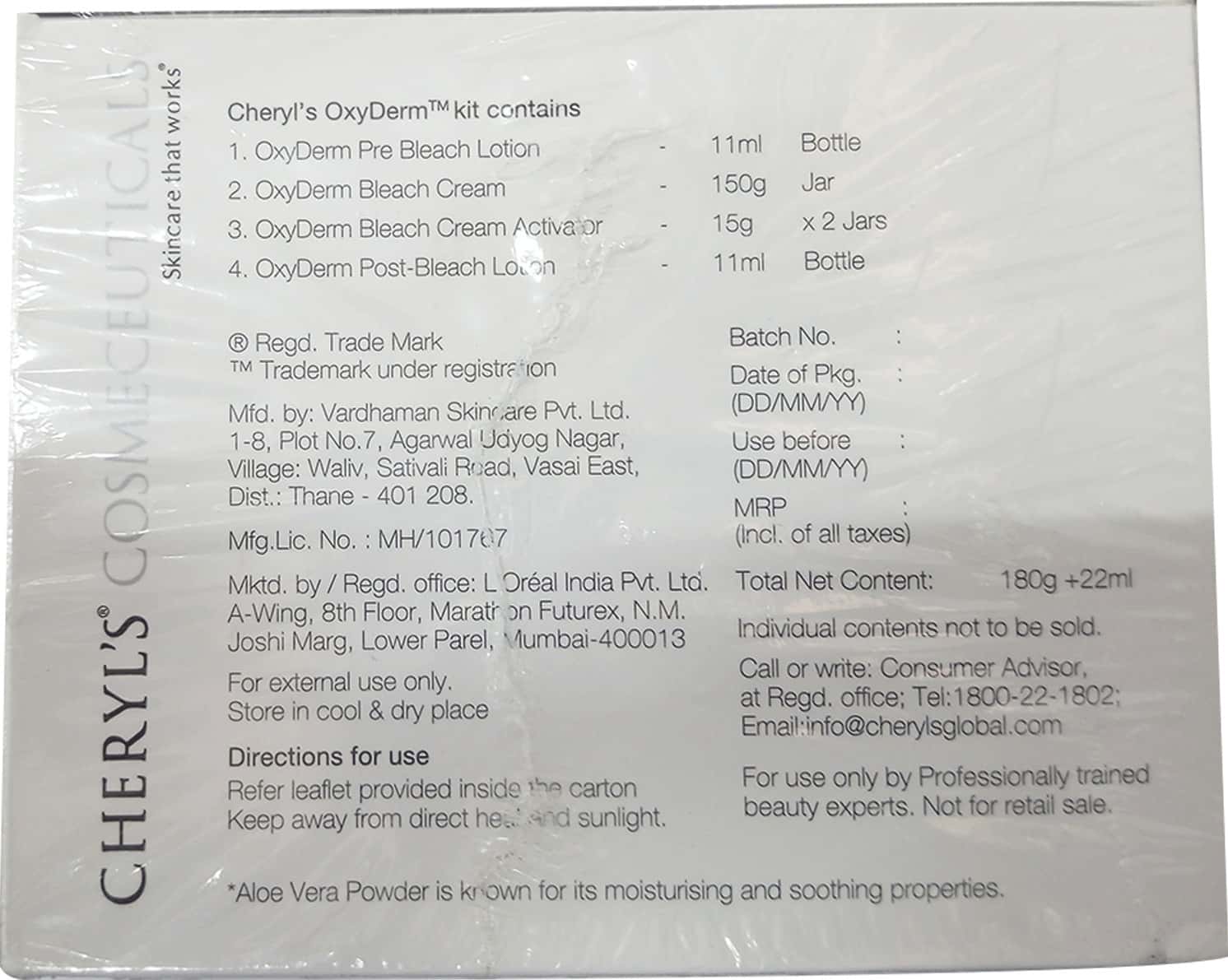 Buy CHERYL'S OXY DERM FACE KIT - 5 PACK Online & Get Upto 60% OFF at ...