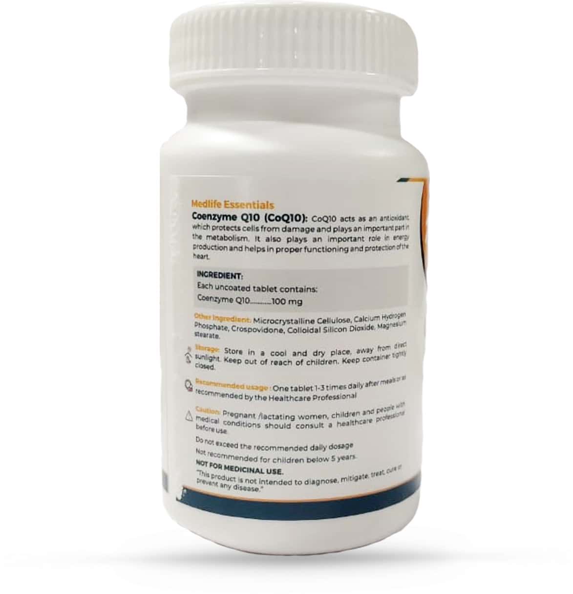 Buy MEDLIFE ESSENTIALS COENZYME Q10 TABLET 30 Online & Get Upto 60% OFF ...