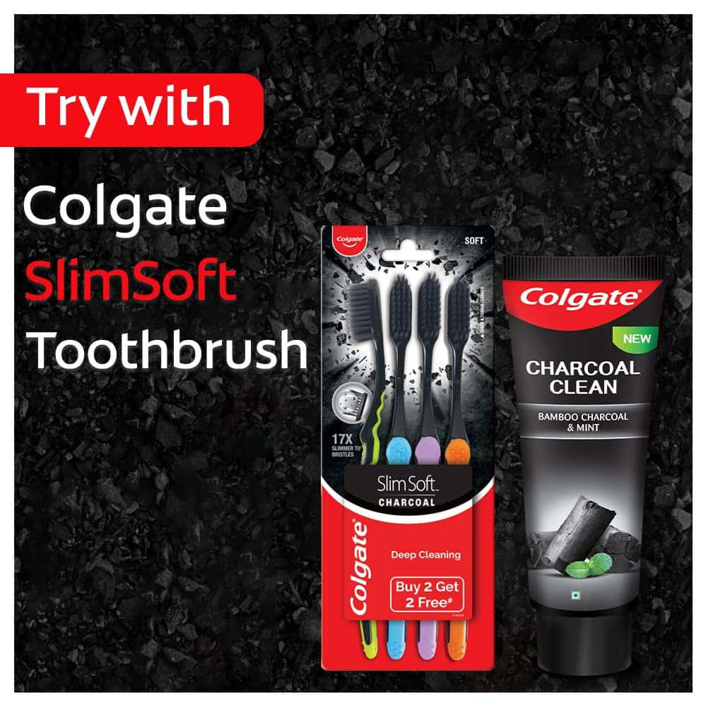 Buy COLGATE CHARCOAL CLEAN 240G (120G X 2)BLACK GEL TOOTHPASTE WITH ...