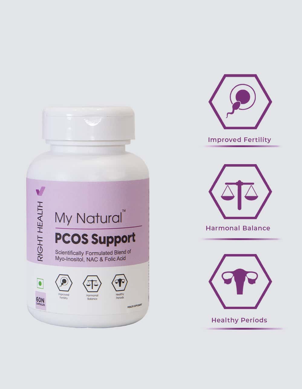 Buy MY NATURAL PCOS SUPPORT (60 TABLETS) Online & Get Upto 60% OFF at ...