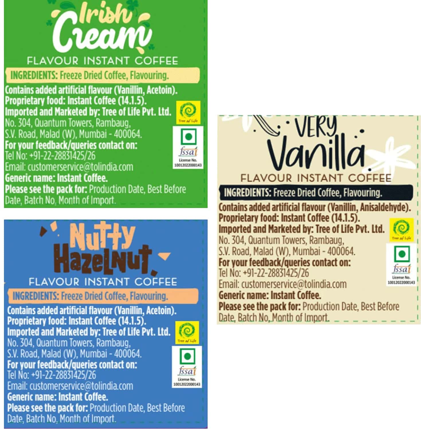 Buy BEANIES FLAVOURED INSTANT COFFEE|IRISH CREAM 50G VERY VANILLA 50G ...