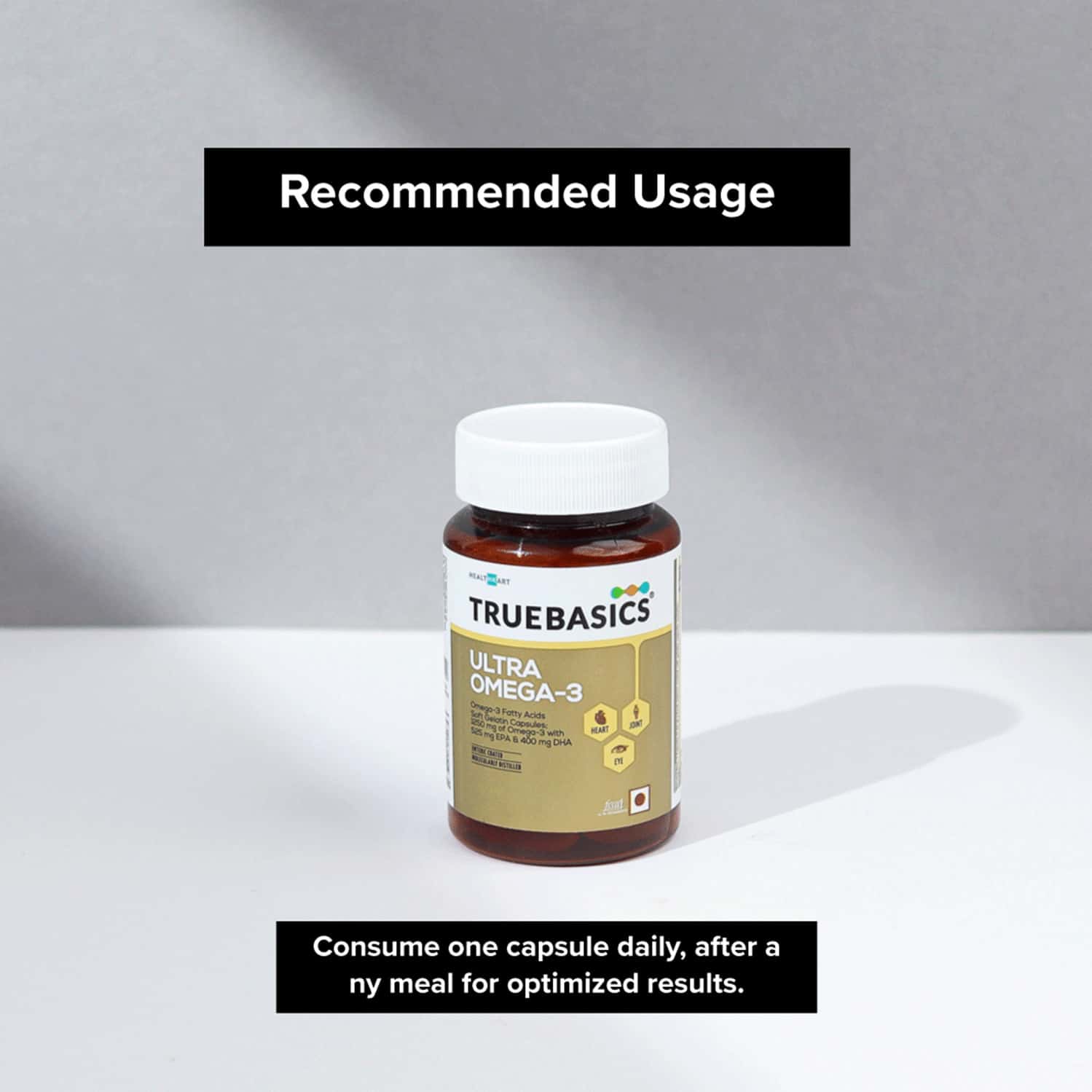 Buy TRUEBASICS ULTRA OMEGA ENRICHED WITH 1250 MG WITH 425MG EPA & 325MG ...