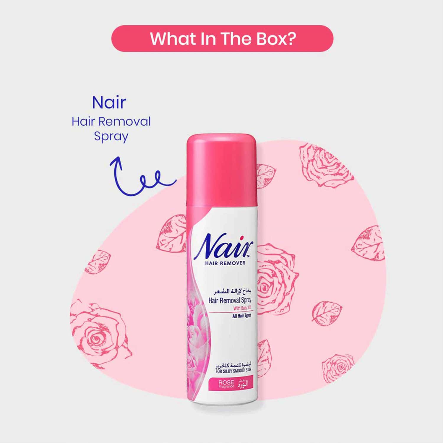 Buy NAIR ROSE HAIR REMOVAL SPRAY SPRAY 200ML Online & Get Upto 60% OFF ...