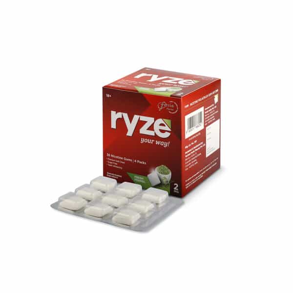 Buy RYZE NICOTINE GUM 2MG | SOFT CHEW | EASY ON THROAT I FRESH FENNEL (9 GUMS PER STRIP, PACK OF ...