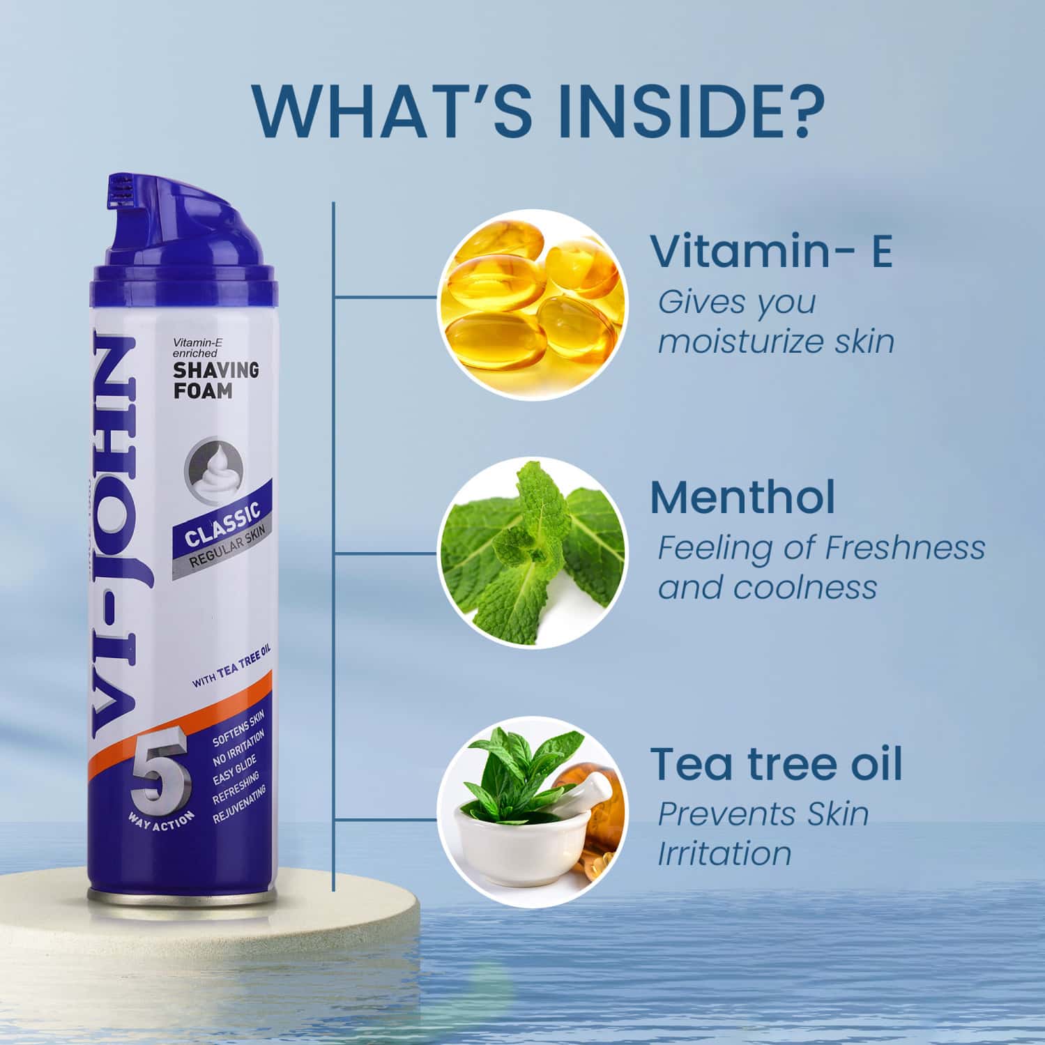 Buy VI-JOHN COMBO PACK OF MASTER STROKE RAZOR SET OF 5 & CLASSIC ...