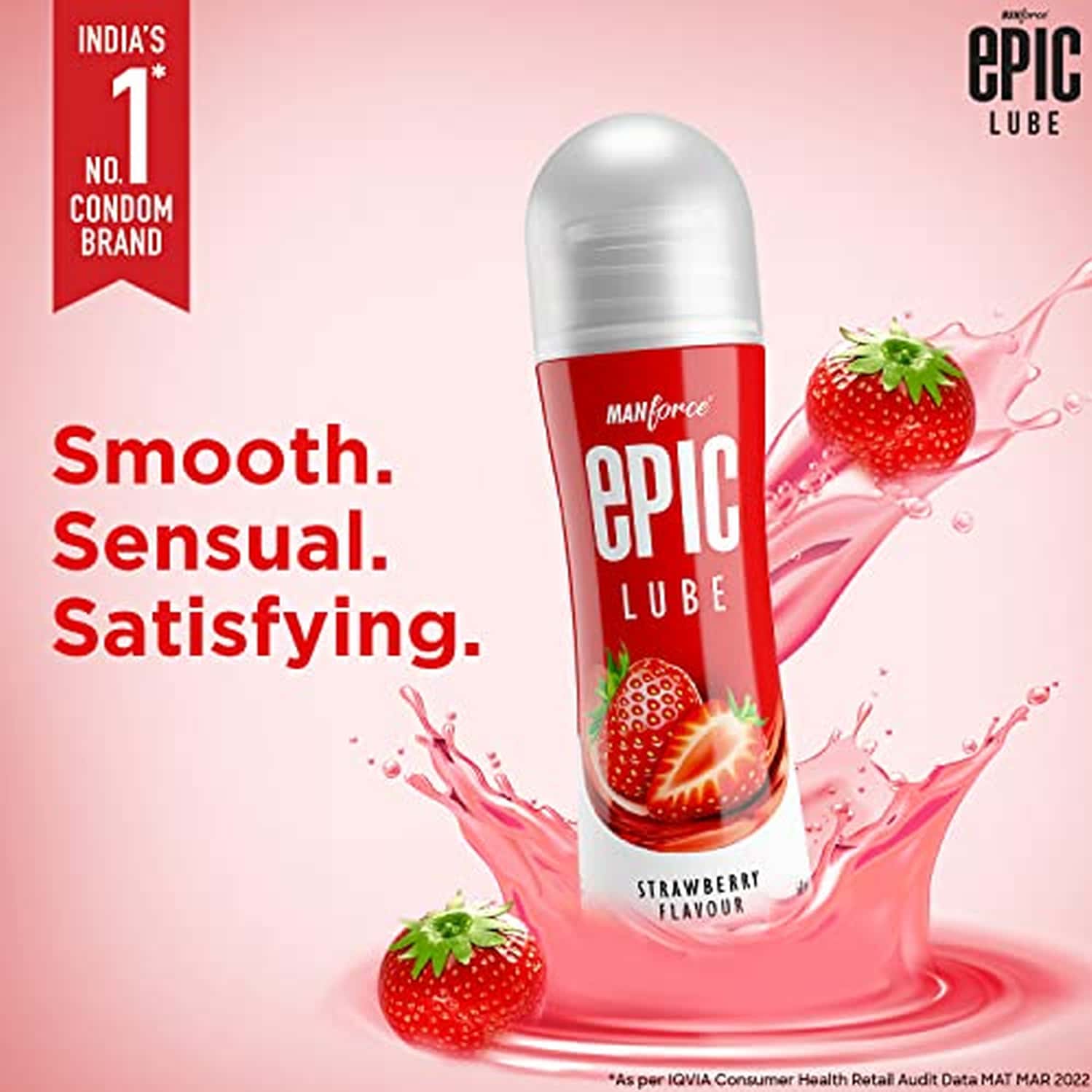 Buy MANFORCE EPIC STRAWBERRY FLAVORED LUBE 60 ML X PACK OF 2 Online ...