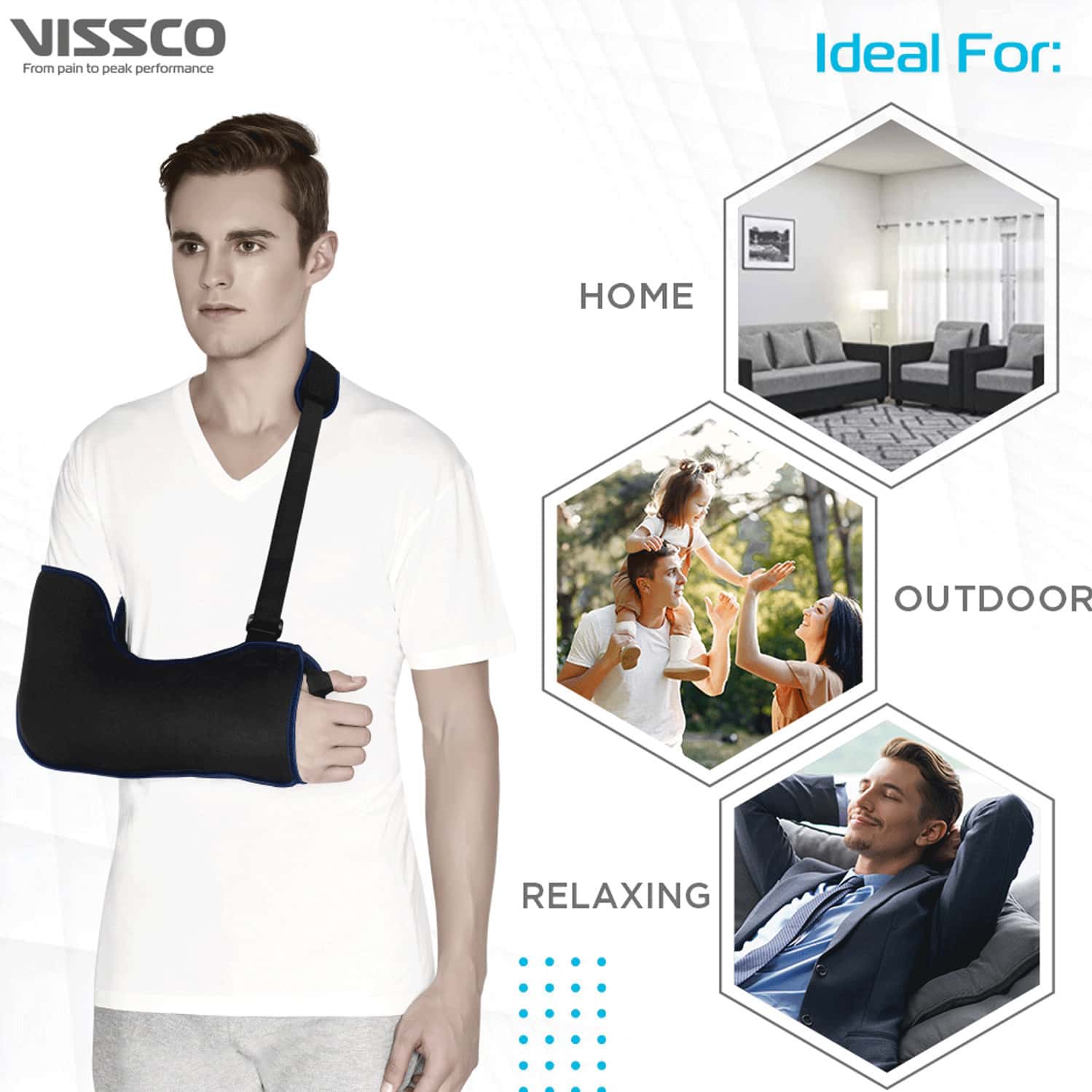 Buy VISSCO TROPICAL ARM SLING | PROVIDES STABILITY TO THE SHOULDER ...