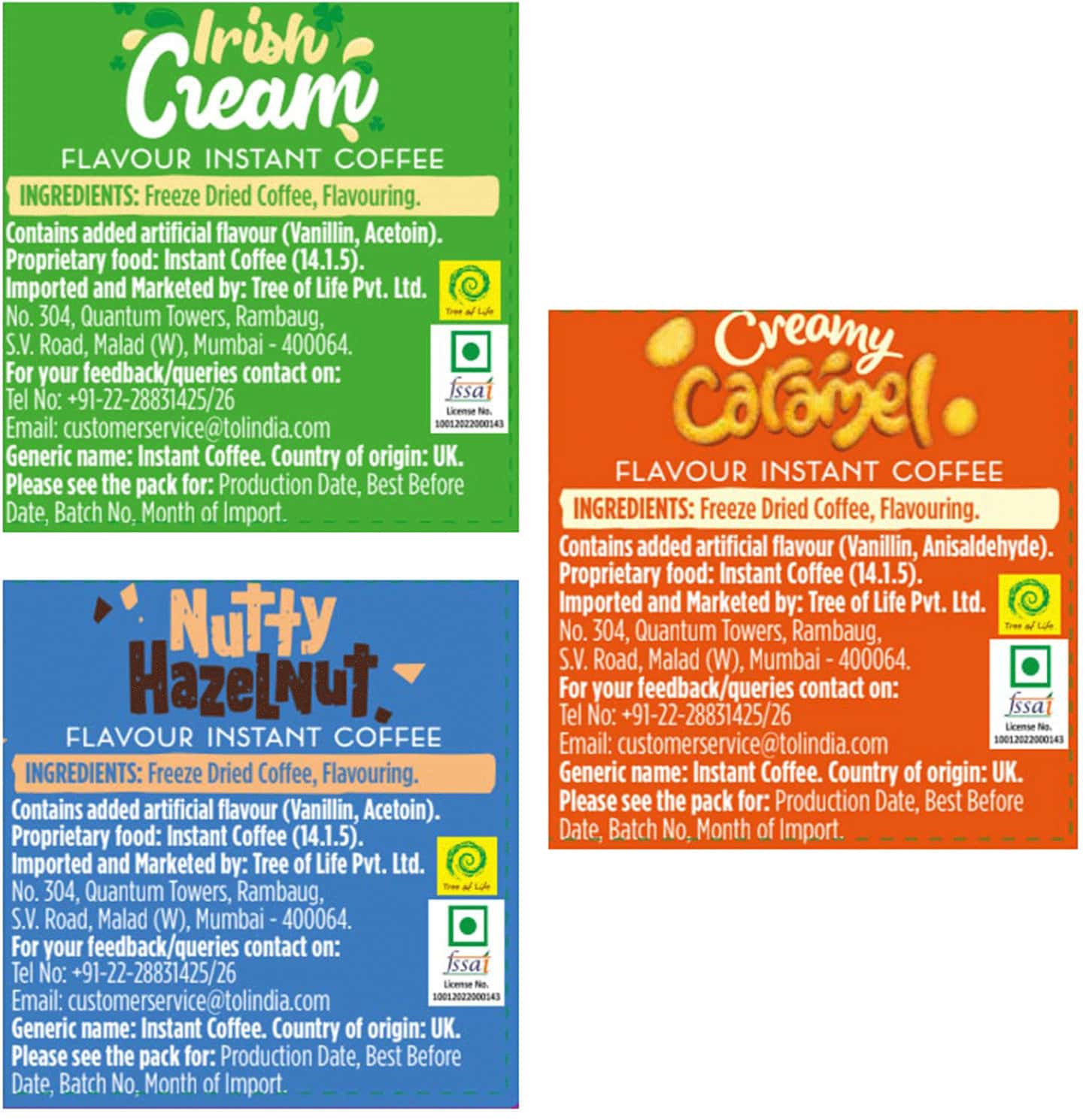 Buy BEANIES FLAVOURED INSTANT COFFEE |IRISH CREAM 50G CREAMY CARAMEL ...