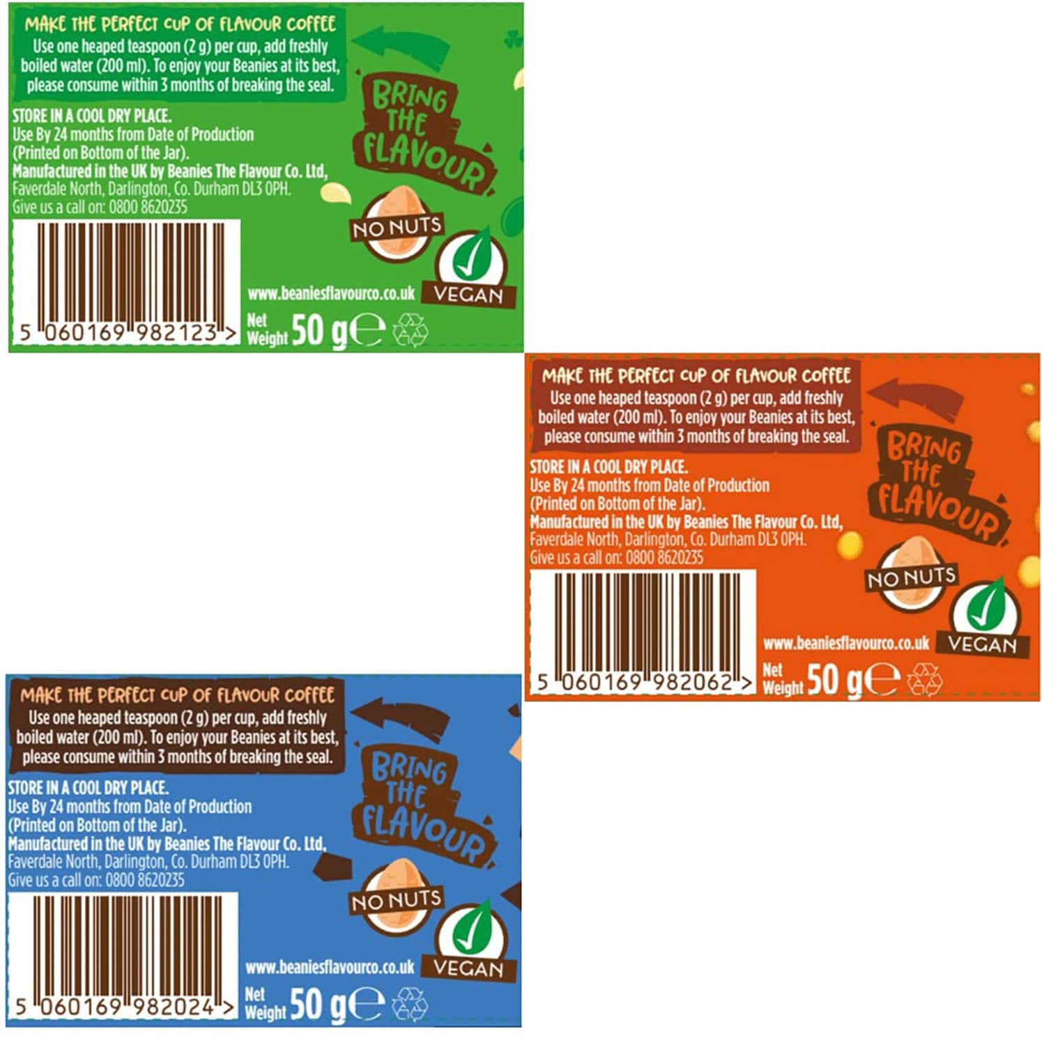 Buy BEANIES FLAVOURED INSTANT COFFEE |IRISH CREAM 50G CREAMY CARAMEL ...