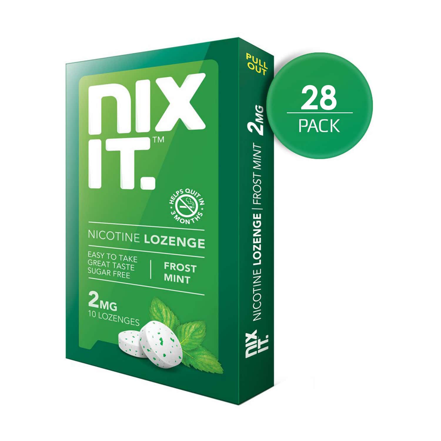 Buy Nixit Mint Nicotine 2mg Lozenges Sugar Free Box Of 28 'S Online at ...