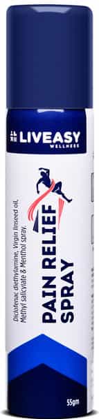 Buy LIVEASY WELLNESS PAIN RELIEF SPRAY 55GM Online & Get Upto 60% OFF ...