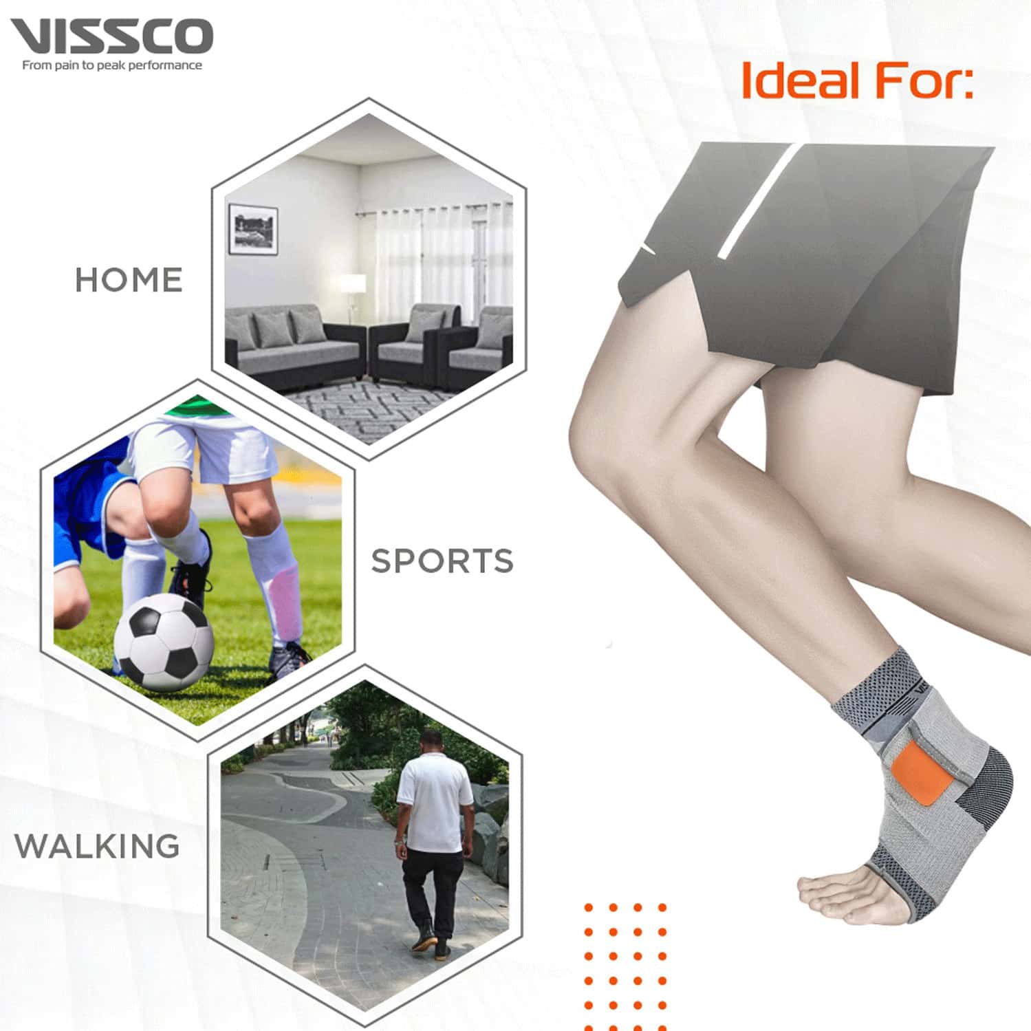 Buy VISSCO ANKLER | 2 IN 1 ANKLET + BINDER | PROVIDES SUPPORT ...