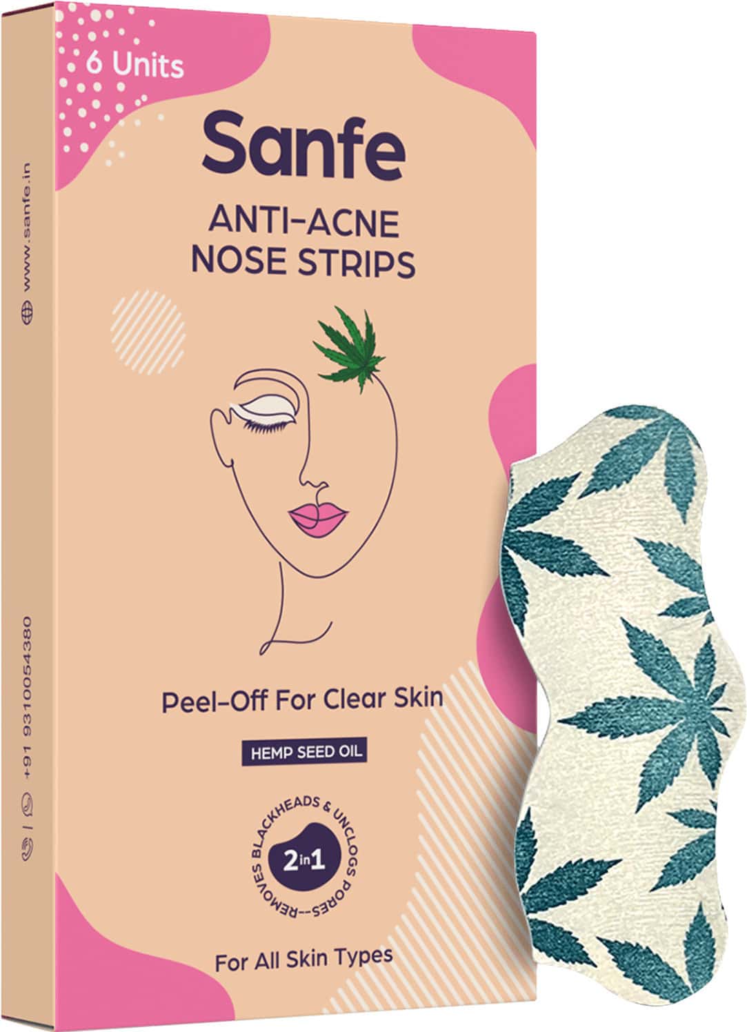 Buy SANFE ANTI-ACNE NOSE STRIP- NOSE STRIPS FOR INSTANT BLACKHEAD ...