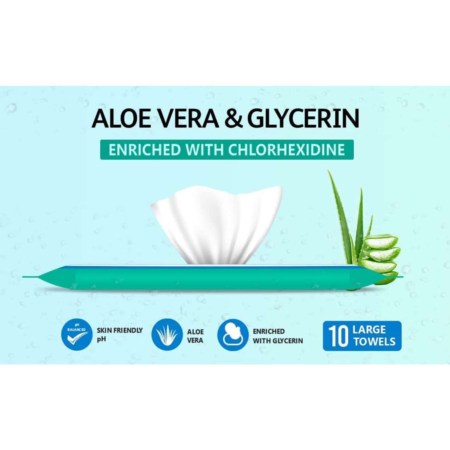 Buy AROKLEEN BED BATH PATIENT LARGE WET WIPES ENRICHED WITH ALOE VERA ...