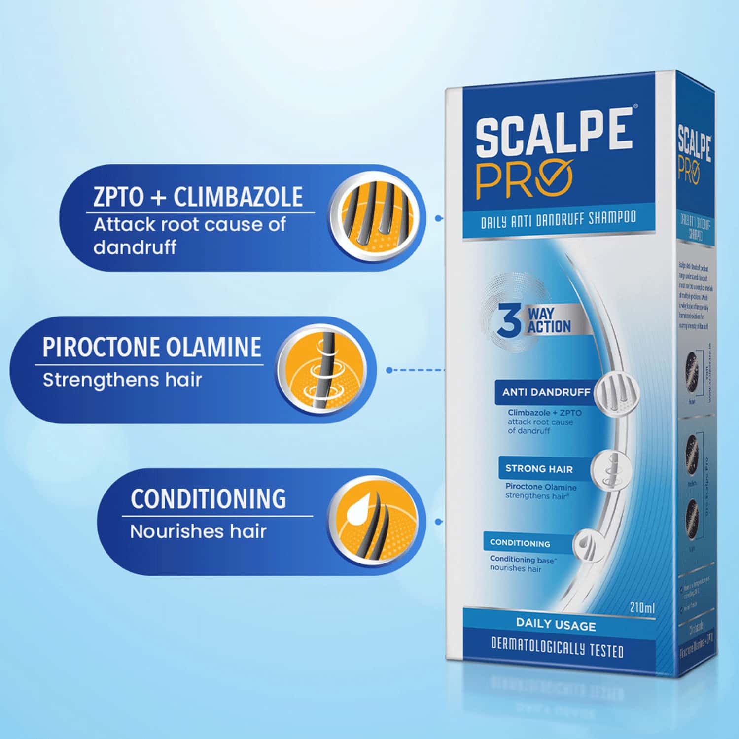 Buy SCALPE PRO ANTI-DANDRUFF SHAMPOO BOTTLE OF 100 ML Online & Get Upto ...