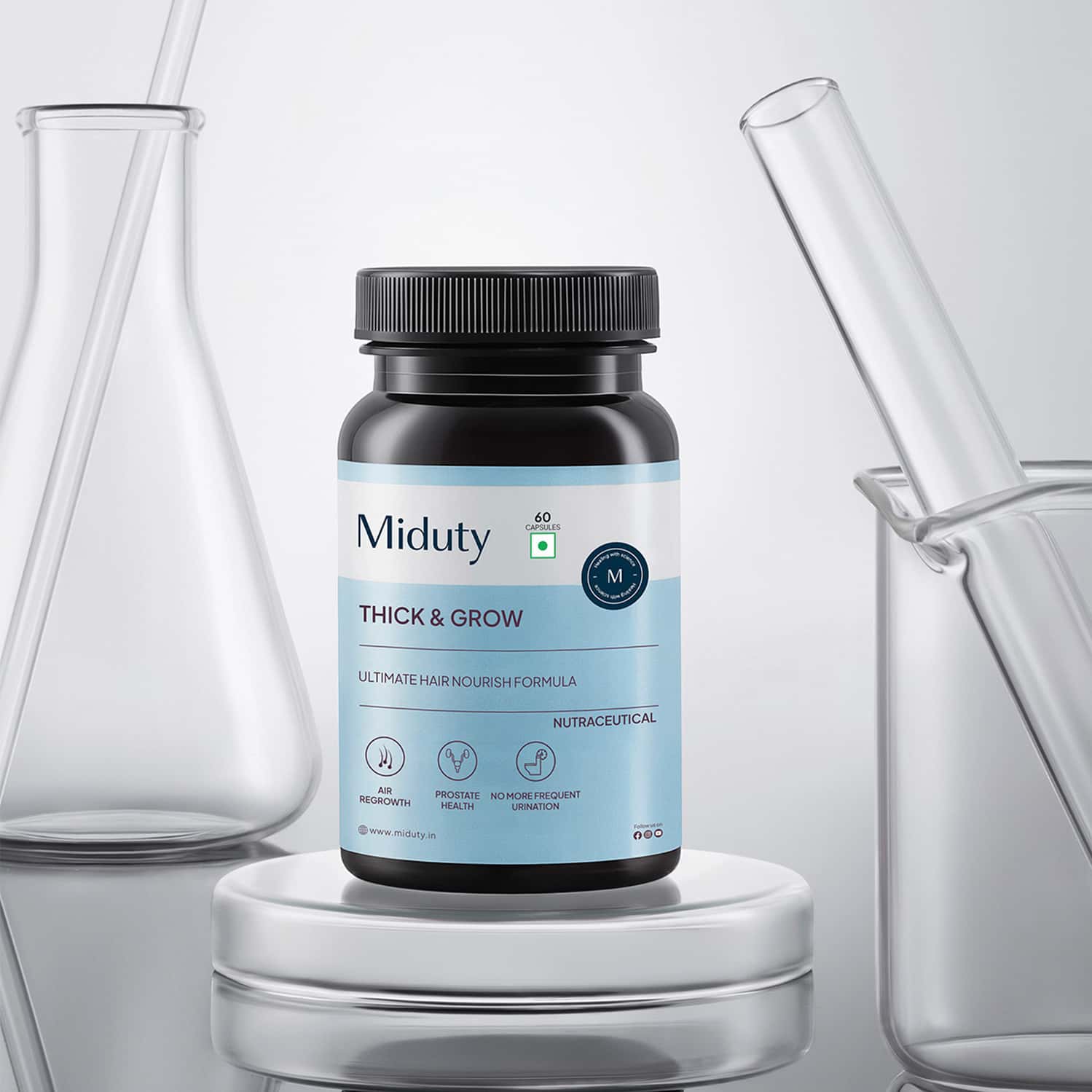 Buy MIDUTY PALAK NOTES THICK AND GROW - HAIR CARE BIOTIN FOR HAIR ...