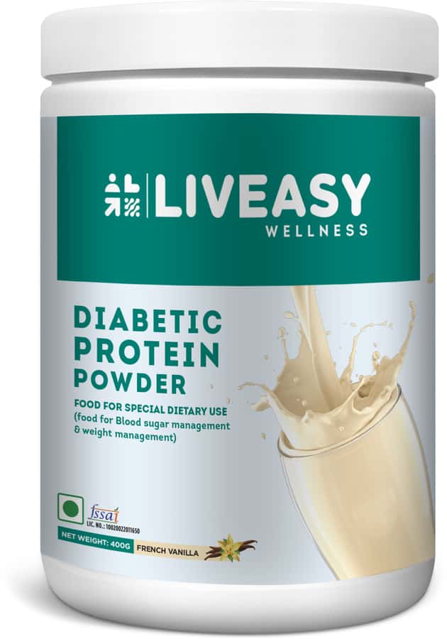 Buy PHARMEASY DIABETIC PROTEIN POWDER FRENCH VANILLA FLAVOUR JAR OF 1KG ...