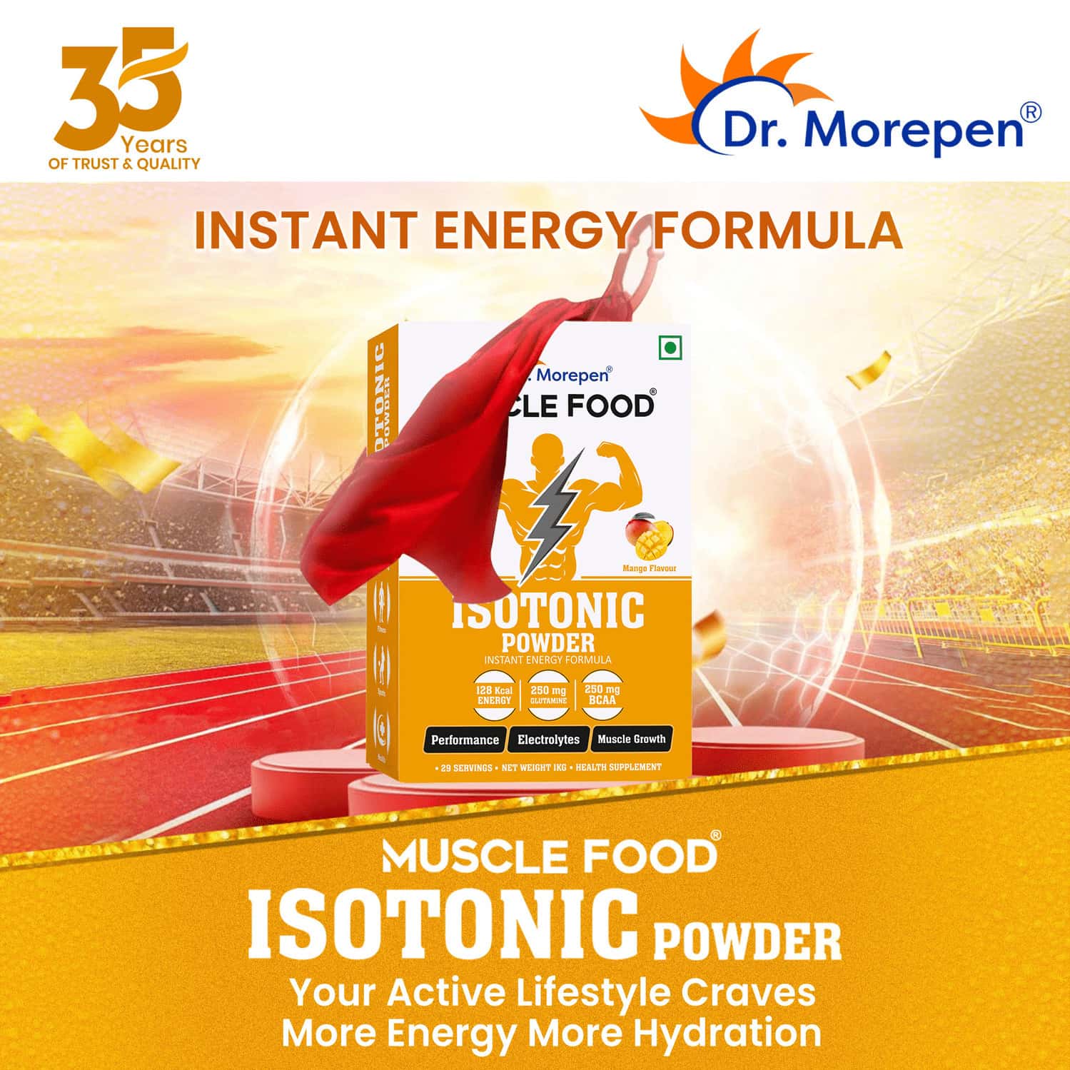 Buy DR. MOREPEN MUSCLE FOOD ISOTONIC POWDER FOR INSTANT ENERGY AND ...