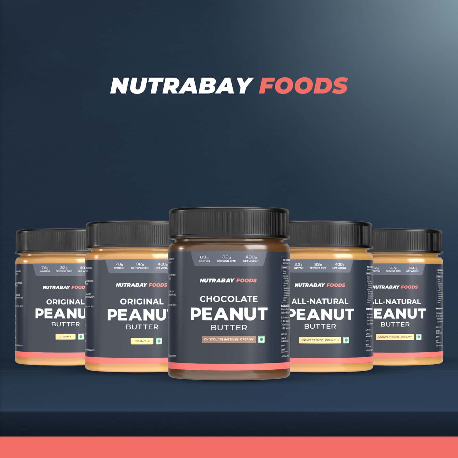Buy NUTRABAY FOODS ORIGINAL PEANUT BUTTER (CREAMY) - 400G Online & Get ...