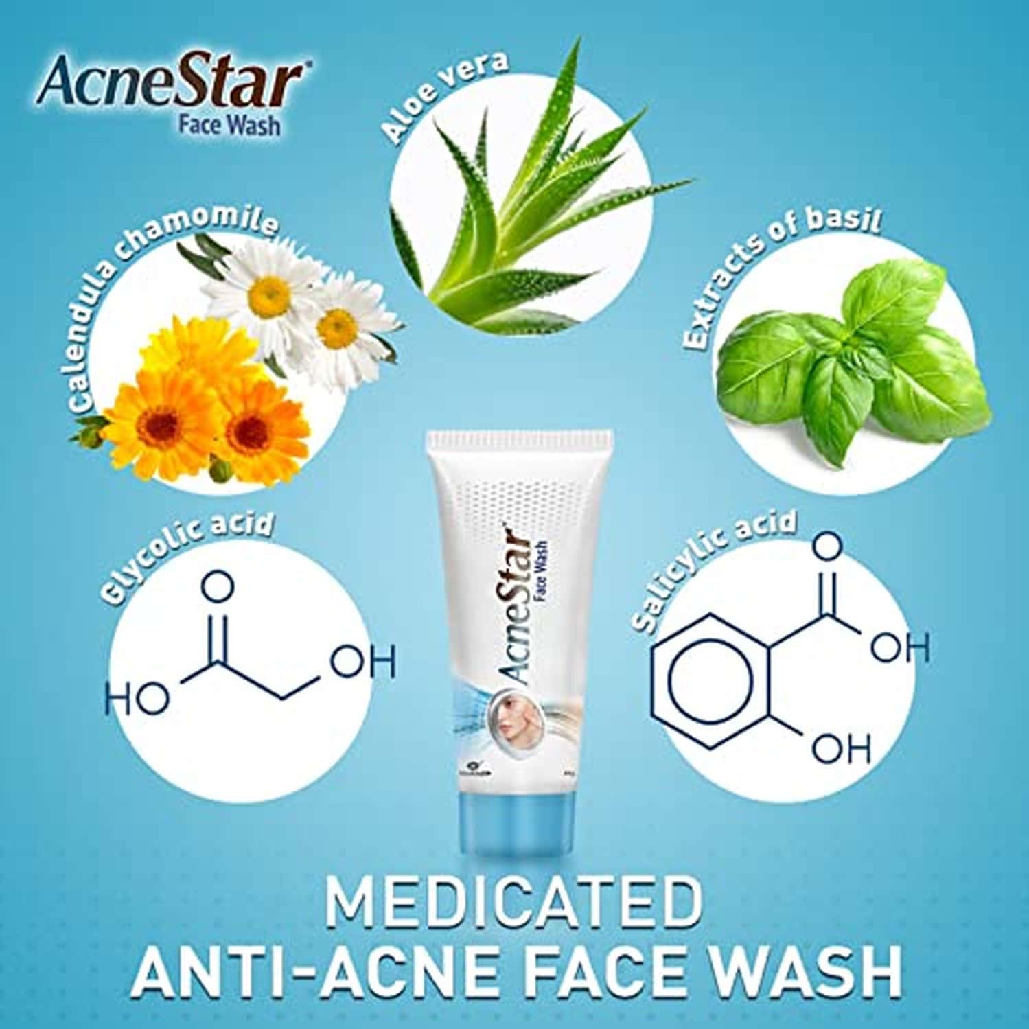 Buy MANKIND ACNESTAR UNISEX FACE WASH - (50 GR 2 PC) Online & Get Upto ...