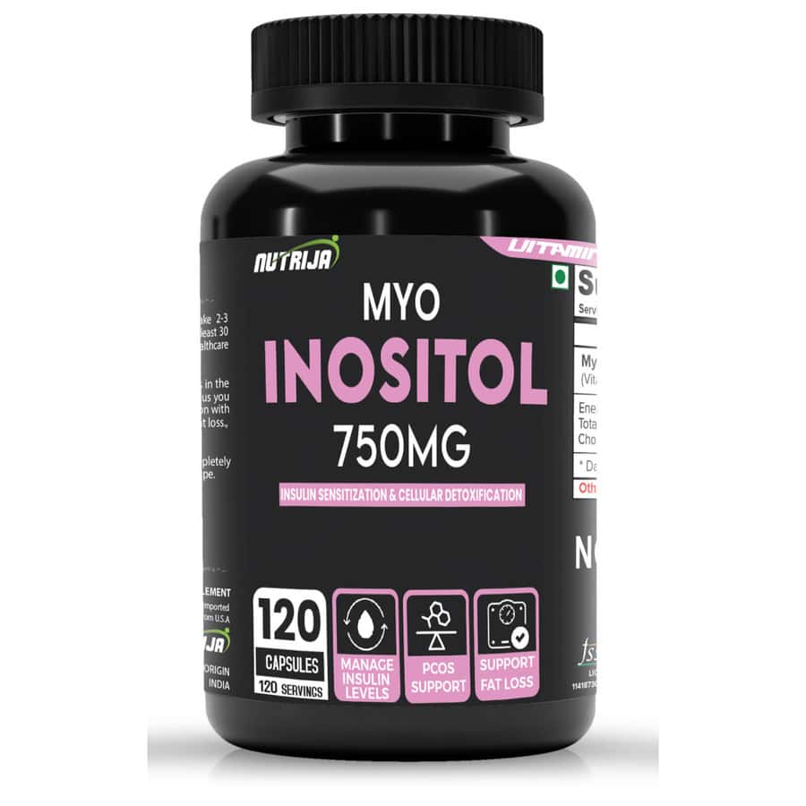 Buy NUTRIJA INOSITOL CAPSULES 750MG (60 CAPSULES) Online & Get Upto 60% ...