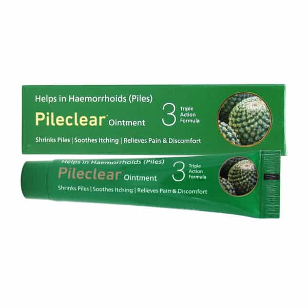 Buy PILECLEAR OINTMENT 25 GM (PACK OF 1) - RELIEF FROM PILES PAIN ...