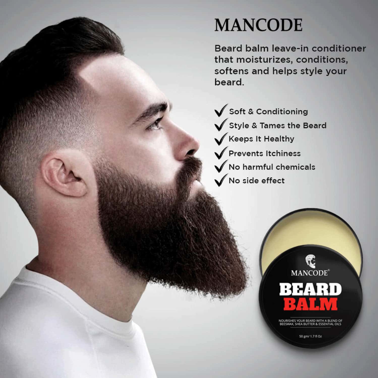 Buy MANCODE BEARD BALM, 50GM Online & Get Upto 60% OFF at PharmEasy
