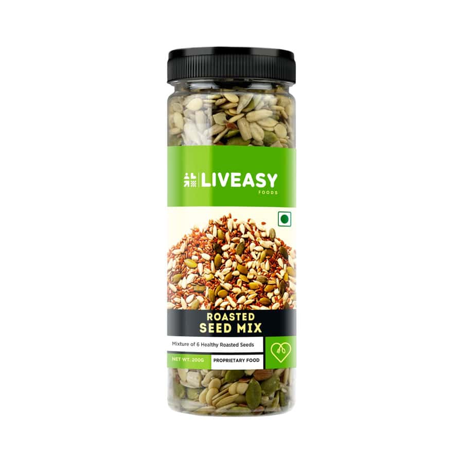 Buy LIVEASY FOODS HEALTHY ROASTED SEED MIX - BLEND OF 6 FIBRE RICH ...