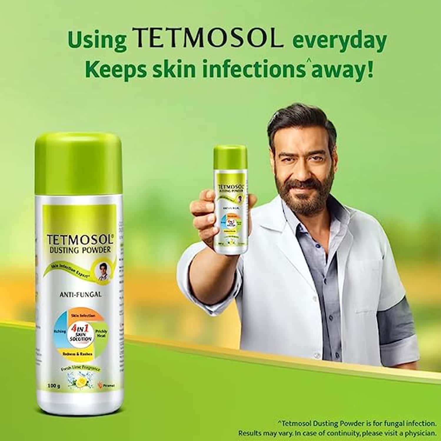 Buy TETMOSOL ANTI-FUNGAL DUSTING POWDER -FIGHTS SKIN INFECTIONS,HEAT ...