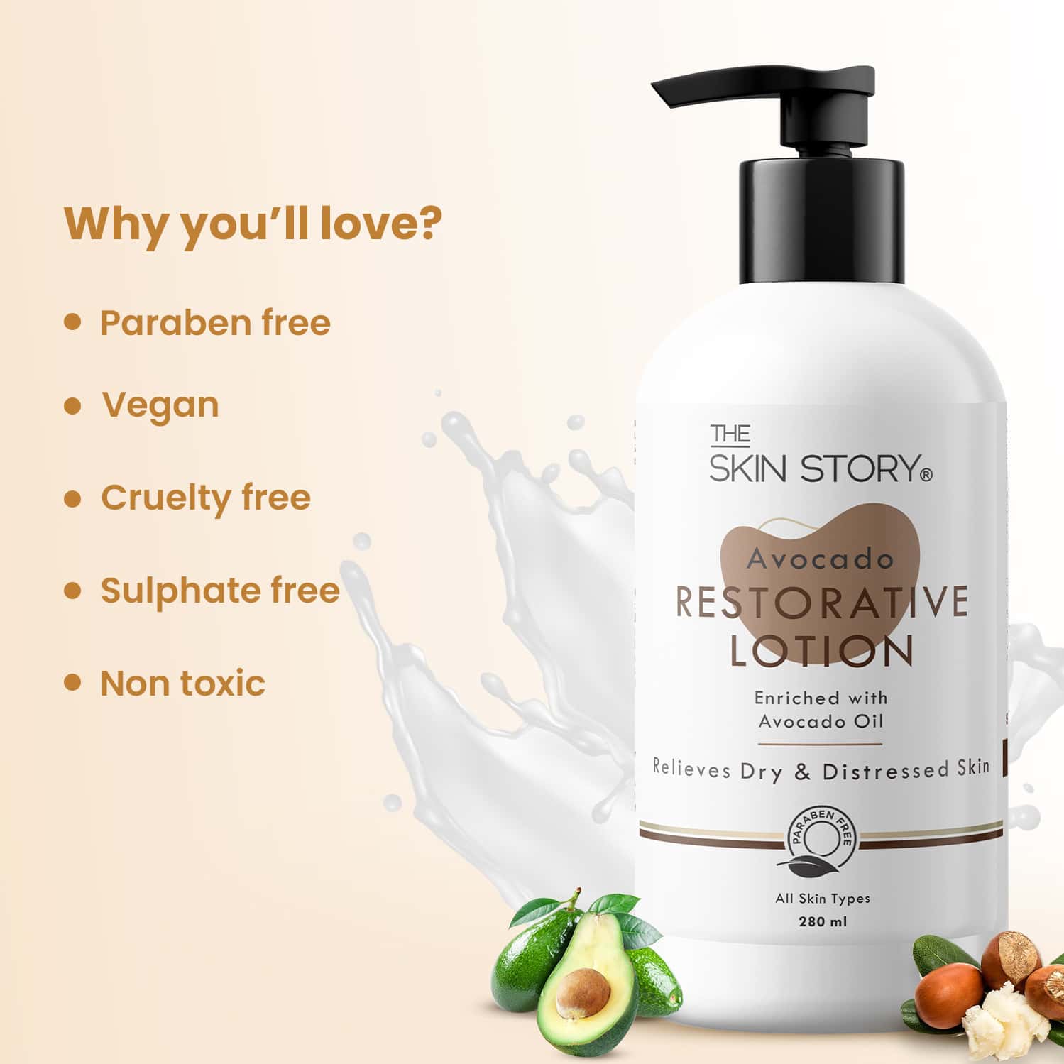Buy THE SKIN STORY AVOCADO RESTORATIVE LOTION, 280ML Online & Get Upto ...