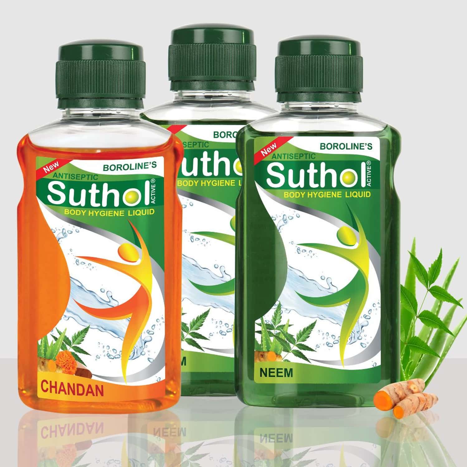 Buy BOROLINE'S SUTHOL ACTIVE NEEM ANTISEPTIC LIQUID DROP 2X200ML WITH ...